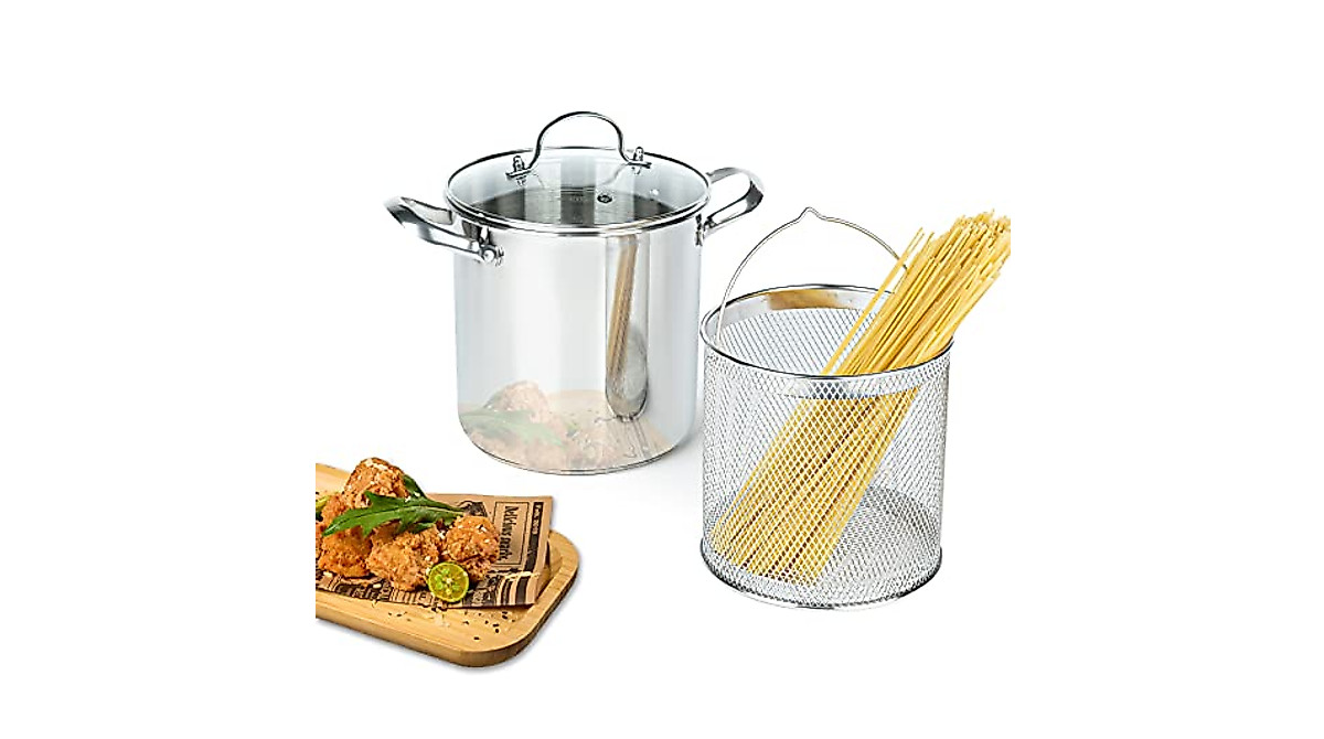 Kerilyn 5L Deep Fryer Pot - Versatile Stainless Steel Fryer