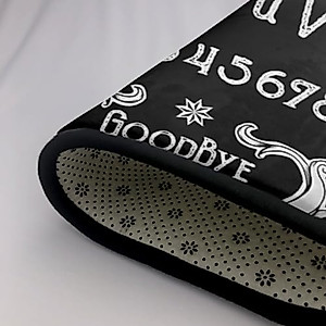 Area Rug Ultra Soft Rug Stylish Mats Carpets Multipurpose Carpets for Living Room, Bedroom, Extra Large Area Carpet Cat Skull Head Witch Magic Board Black Gothic