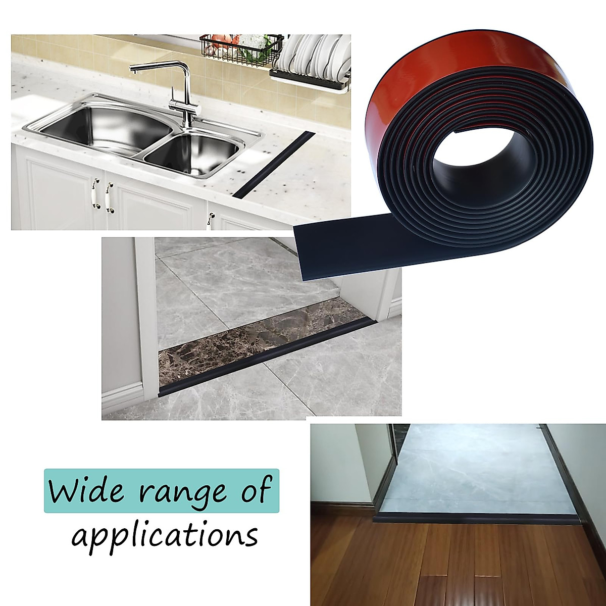 Floor Transition Strip Self Adhesive Floor Vinyl Floor Edge Trim Laminate Floor Gap Covering Joining Strip