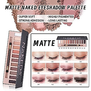 YBUETE Makeup Kit, Makeup Set for Women, Makeup Gift for Women Teen Girl, Eyeshadow Foundation CC Cream Face Primer, Makeup Brush Sponge, Lipstick, Eyebrow Soap Pencil Mascara Eyeliner Cosmetic bag