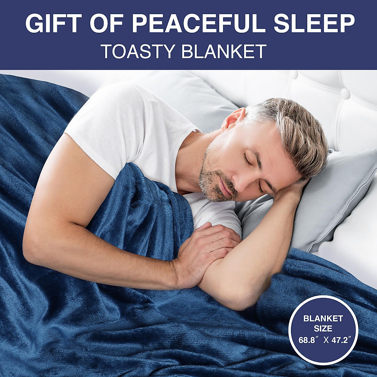 Amabeen Gifts Get Well Soon Gift Basket for Men – Recovery & After Surgery Care Package - Plush Blanket, Insulated Tumbler, Neck Pillow, Massage Roller, Puzzle Book, Funny Card, Pen