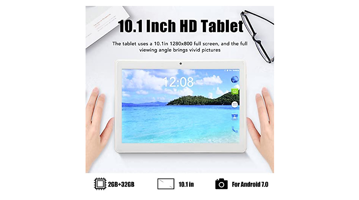 10.1 Inch HD Tablet with Dual SIM & 32GB Storage