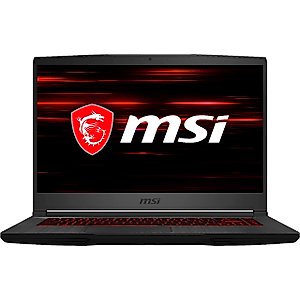 MSI GF65 Thin 9SD-1028 Gaming Laptop 15.6" IPS 144Hz Intel Core i7-9750H 8GB 512GB SSD GTX 1660Ti 6G Video Memory 720p Webcam Win10