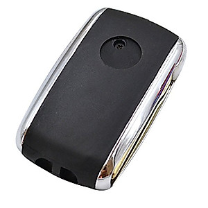 KEMANI Uncut Blade Modify Flip Folding Remote Key Shell Refit for Toyota Camry Avalon Corolla Matrix RAV4 Venza Keylless Fob Case 4 Button No Chips