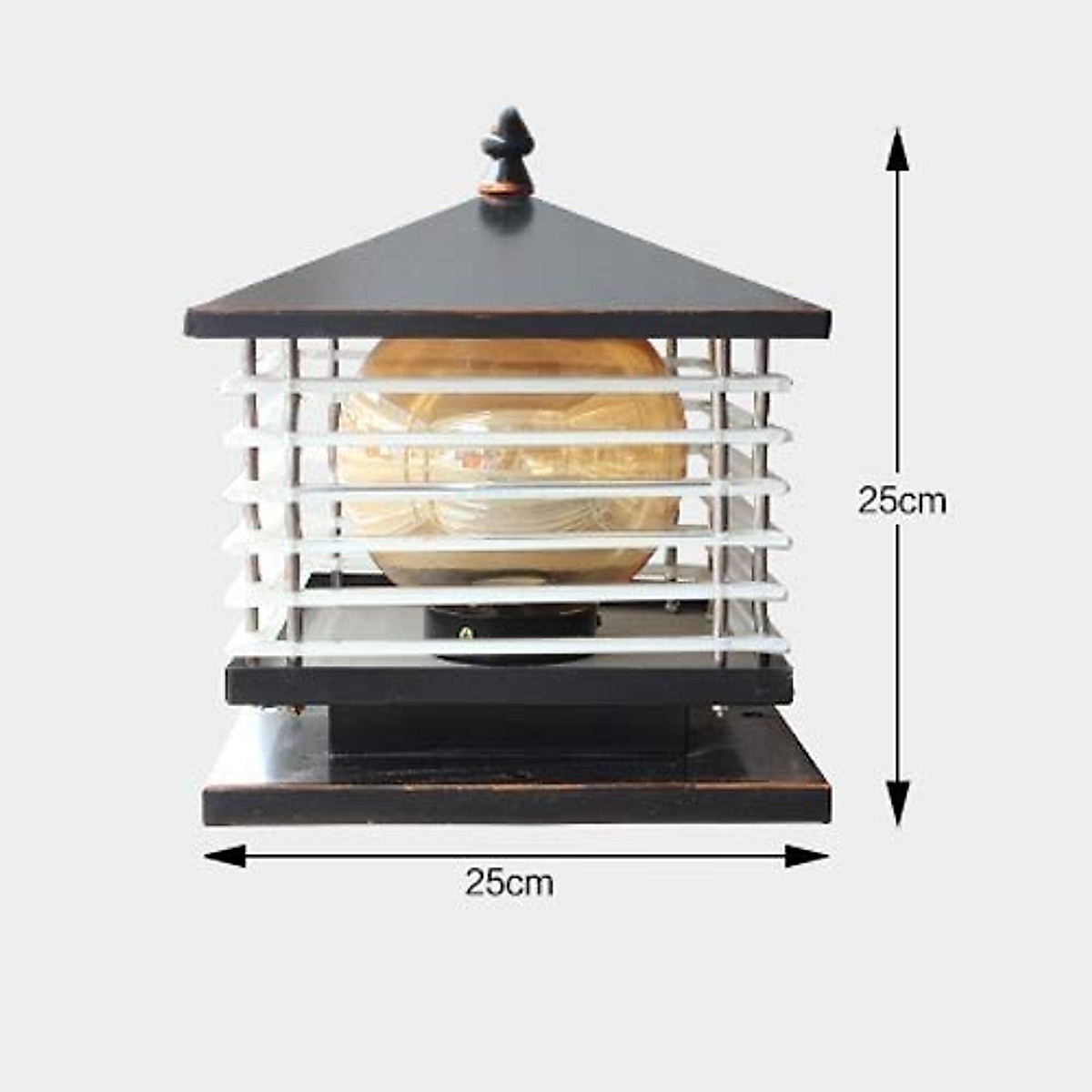 ZZYJYALG Modern Creative Aluminum Post Lights European Pastoral Creative Outdoor Ball Column Lights Waterproof Acrylic Lampshades Garden Park Street Villa Home Lighting Pillar Lamps