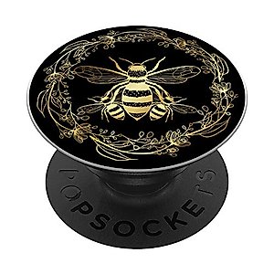 Beekeeper Bee Hive Floral Circle Flowers Florist Nature Bee PopSockets PopGrip: Swappable Grip for Phones & Tablets