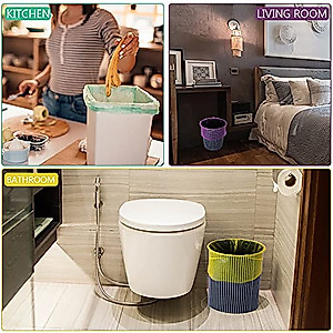 Small Trash Bags Kitchen Garbage Bags - 2.6 Gallon Clear Trash Bags Strong Wastebasket Liners for Bathroom, Kitchen, Office 10 Liter Trash Can Liners - 150 Counts