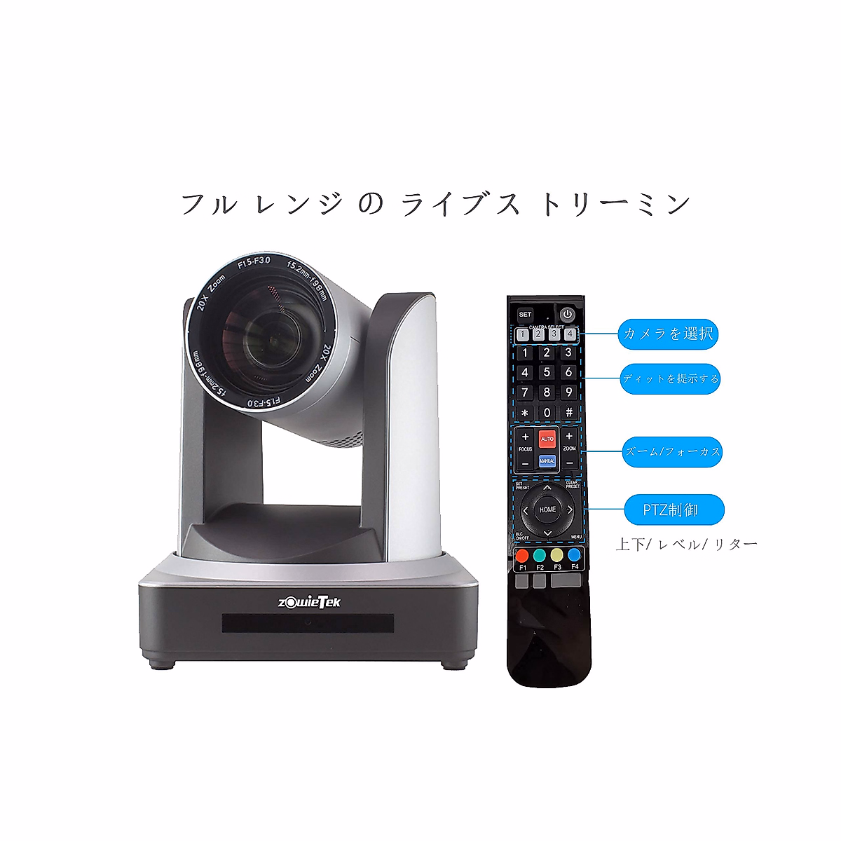 zowietek Pro PTZ Camera PoE 20X Optical Zoom IP Live Streaming Camera with Simultaneous HDMI and 3G-SDI Outputs PTZ IP Camera for Meeting, Church, Events, Teaching