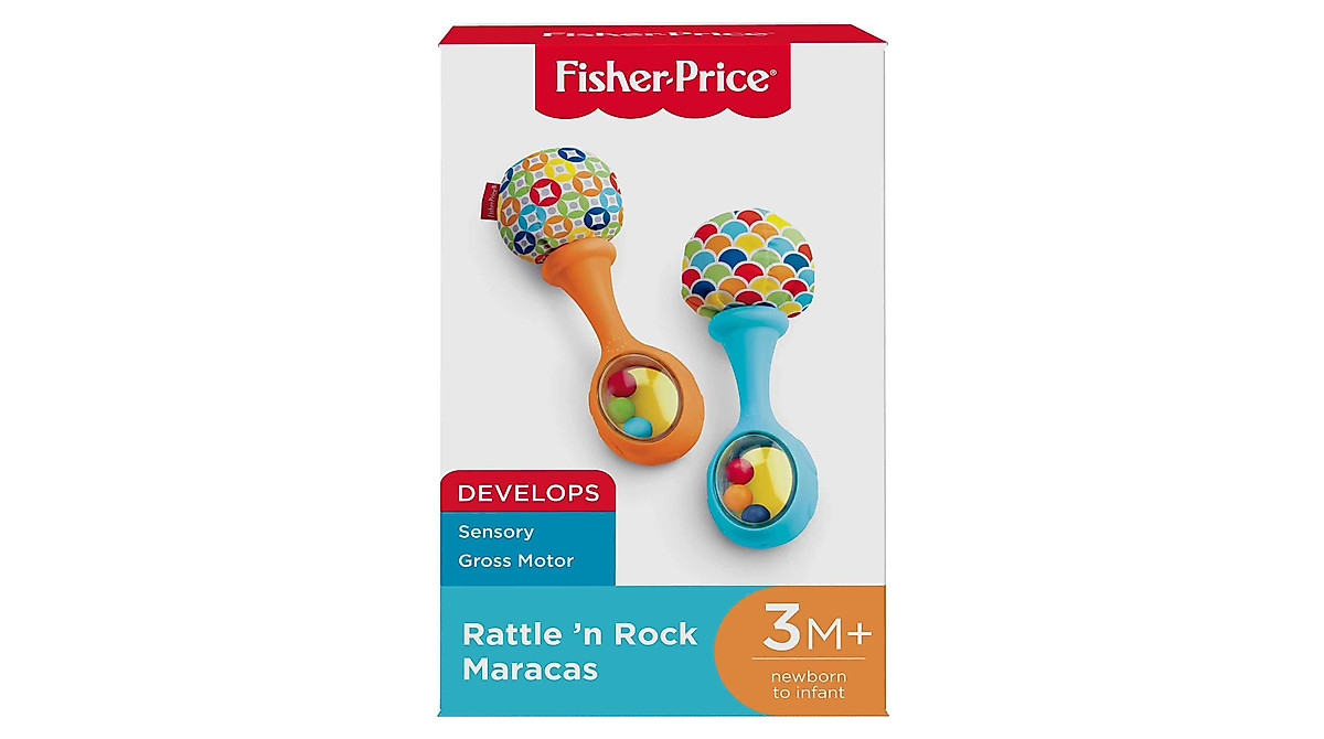 Fisher-Price Baby Maracas Set - Stimulate Senses & Motor Skills