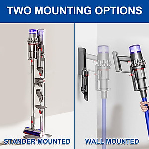 Garbage fighter Vacuum Docking Station Replacement - Wall Mounted Accessories Bracket Compatible with Dyson V11 V15 Vacuum Cleaner Only Part No. 970011-01/970011-02