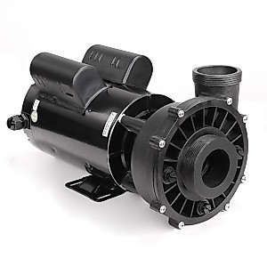 XtremepowerUS 3.0HP High Flow 230 Volt Spa Pump Side Discharge Pump 2" Intake Circulating Hot Tub 2-Speed, Fitting Set Included