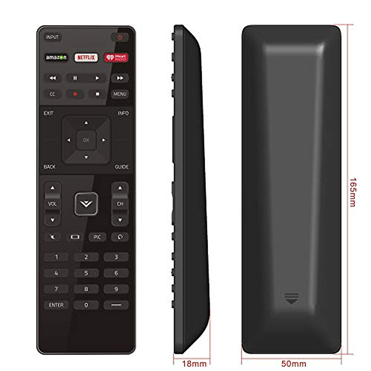 Vizio Xrt122 LED HDTV Remote Control for E Series E70-c3 E65-c3 E65x-c2 E60-c3 E55-c1 E55-c2 E50-c1 E48-c2 E43-c2 E40-c2 E40x-c2 E32h-c1 E32-c1 E28h-c1 E24-c1 E70c3 E65c3 E65xc2