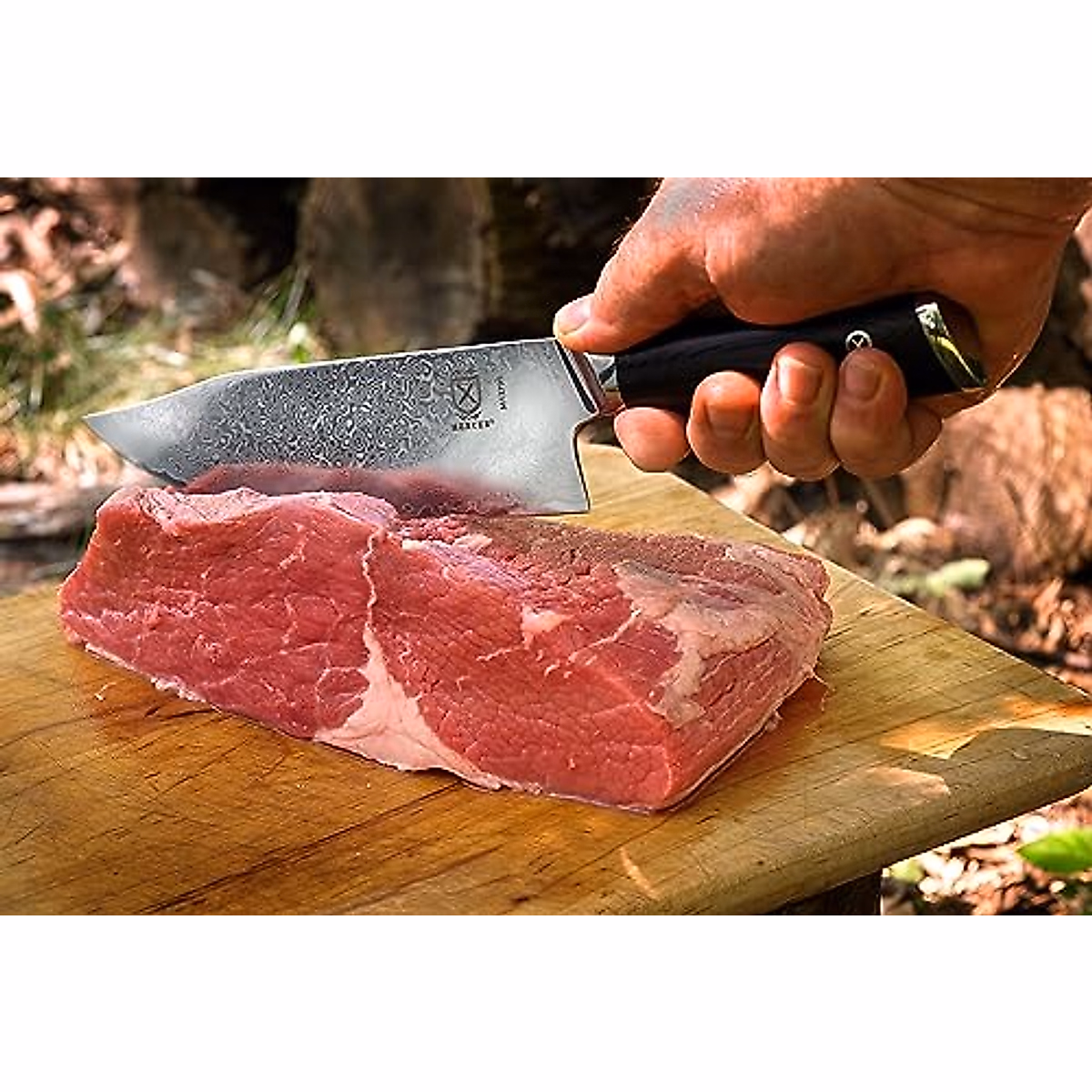 Mercer Culinary M13795 Premium Grade Super Steel, 8-Inch The Hunter Chef's Knife, G10 Handle