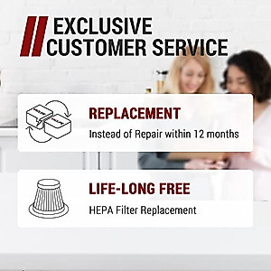 VacLife Handheld Vacuum, Car Vacuum Cleaner Cordless, Orange (VL189)