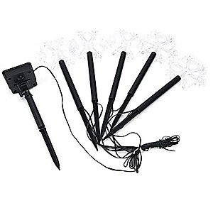 Solar Lawn Light, Automatic Durable Waterproof LED Garden Light Snowflake Shape Beautiful for Home for Garden Landscape for Outdoor for Courtyardsyard