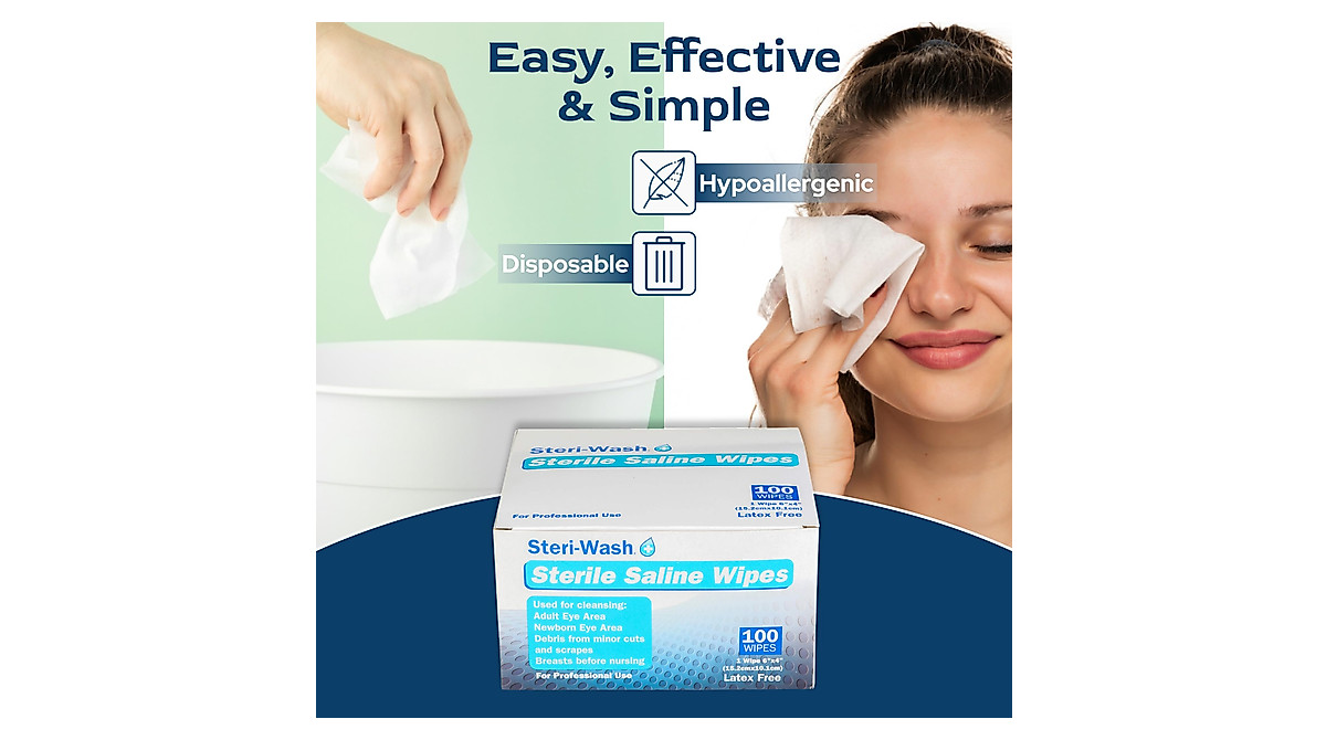 Steri-Wash® Aftercare Piercing Wipes - Gentle Cleansing
