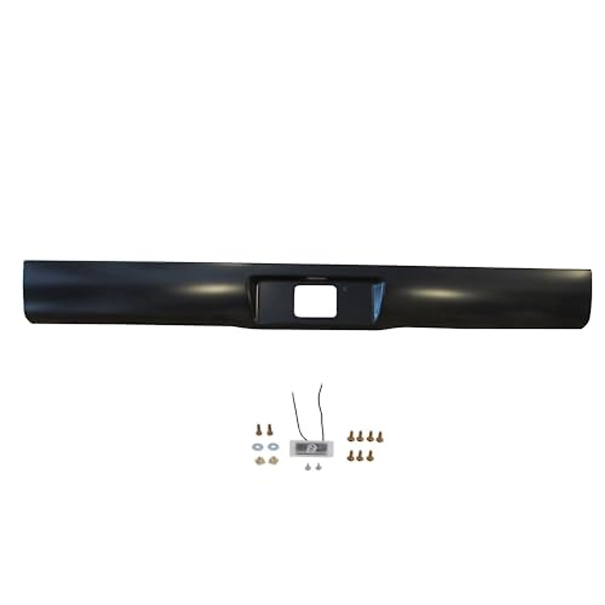 1973-1979 F100 Fleetside Steel Rear Roll pan w/license Plate Box & LED Light