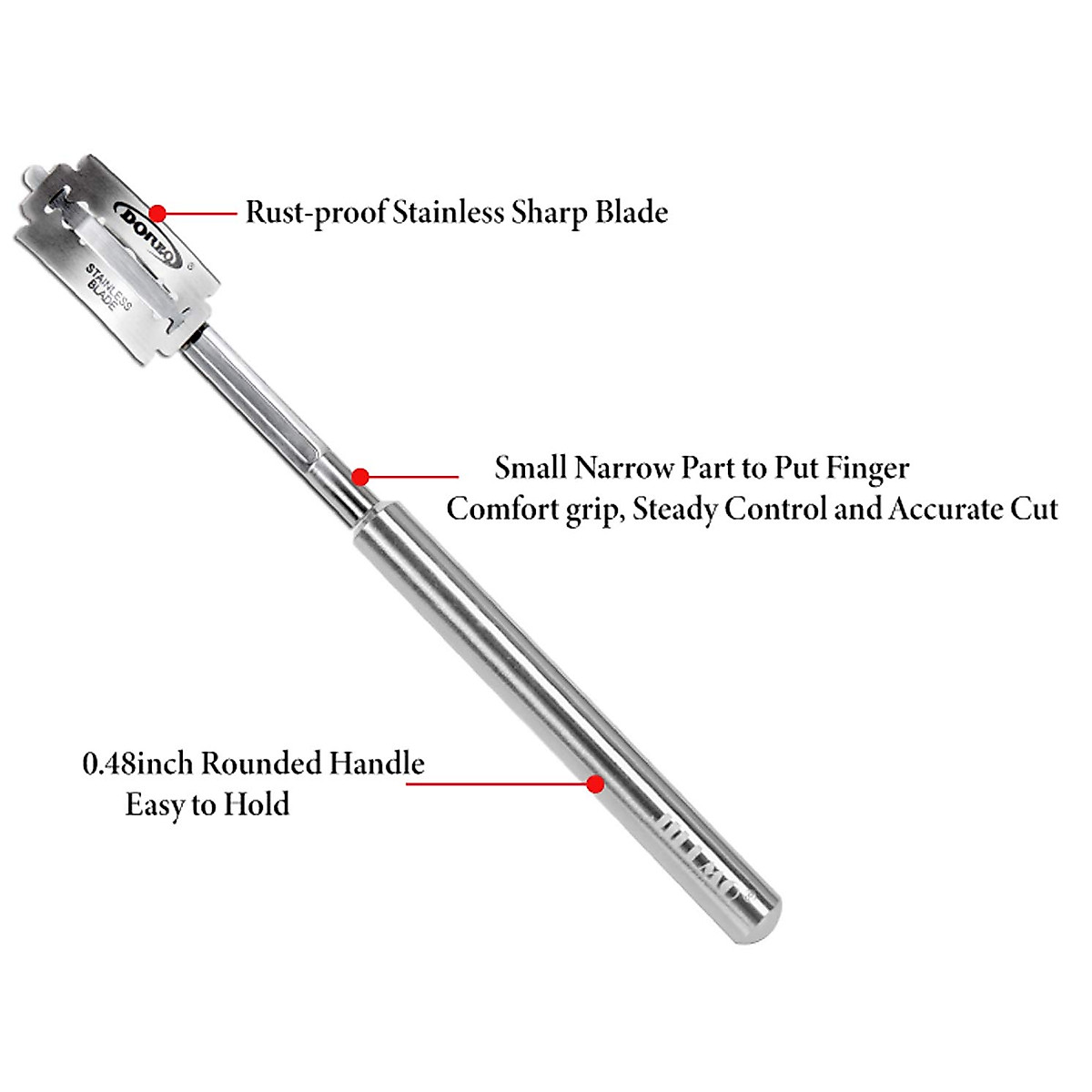 JILLMO Bread Lame, Stainless Steel Bread Scoring Tool with 10 Blades