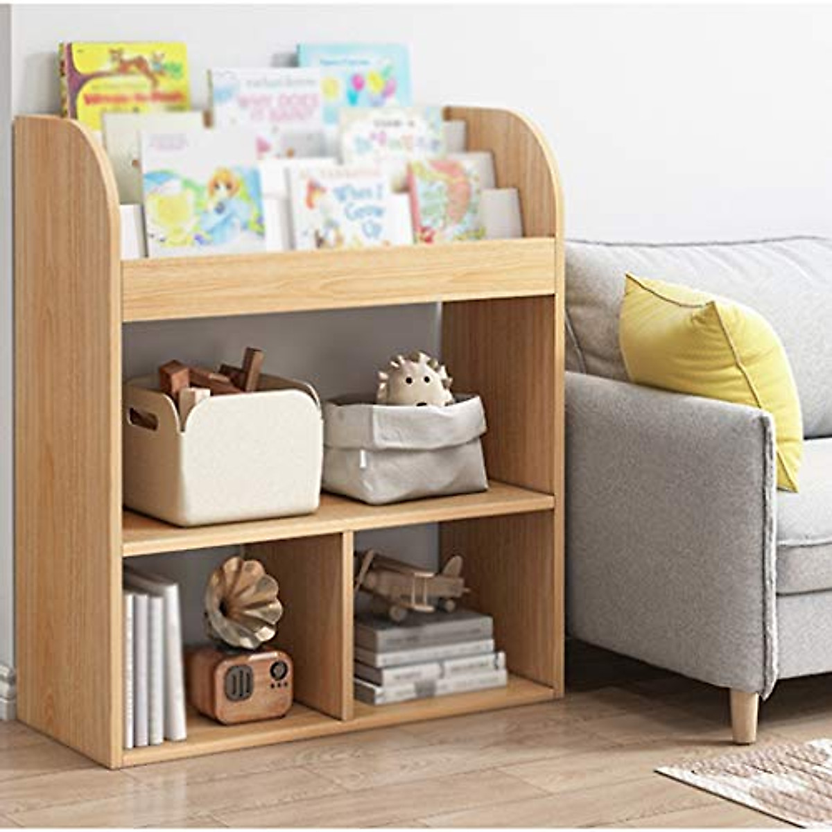 Bookcase Magazine Rack Newspaper Holder Multilayer Book Shelf Storage Rack Display Rack Freestanding Materials Home MUMUJIN (Size : 60X30X90CM)