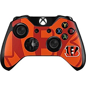 Skinit Decal Gaming Skin Compatible with Xbox One Controller - Officially Licensed NFL Cincinnati Bengals Double Vision Design
