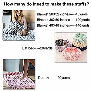 Moon Waves Chunky Yarn for Arm Knitting Crochet Making Blanket Pets House(Light Green)