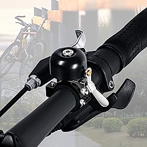 Greallthy Bike Bell Classic Brass Bicycle Bell for Bike Ring Bell with Loud Sound Bells for Road Mountain Bike Handlebars Adults (Bike Handlebar Between 22.2-25.4mm)
