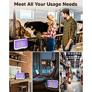 Bug Zapper Indoor and Outdoor - 10 Years Lifespan LED Mosquito Zapper, 4000V Rechargeable Fly Zapper for Patio Home Camping Balcony