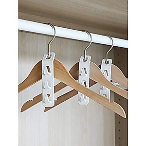 Clothes Hanger Connector Hooks, Cascading Clothes Hanger Hooks, pace Saving Series Multi-Function Multi-Layer Wall Chest Hanger Hook(12 Pcs)