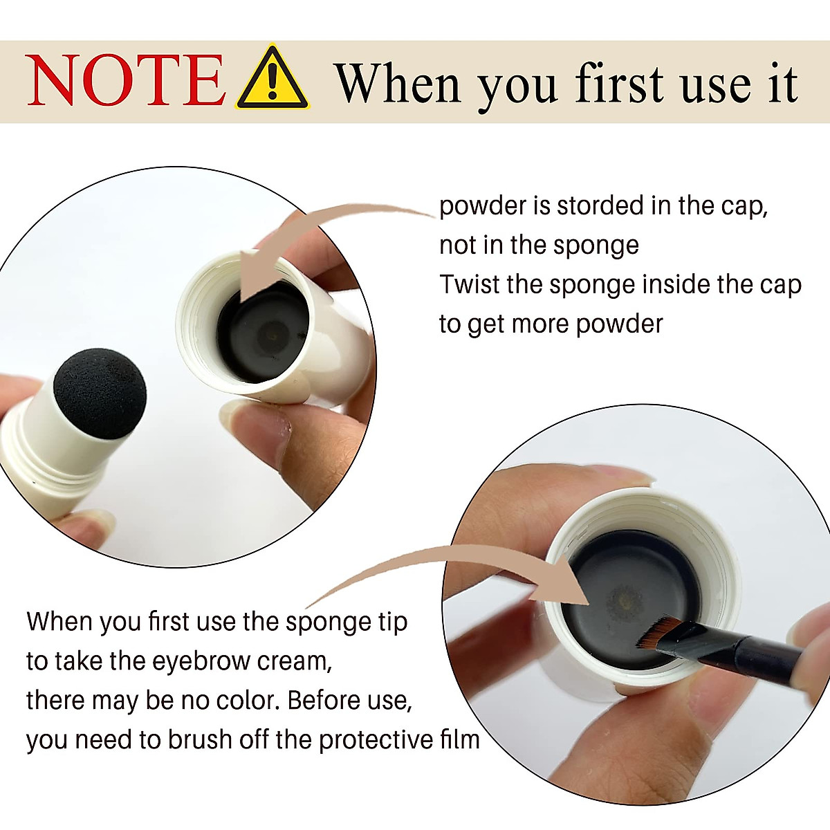 YOOMIA Eyebrow Stamp Stencil Kit Eyebrow Stamp Shaping Kit Waterproof Brow Stamp Hairline Shadow Powder (Dark Brown)