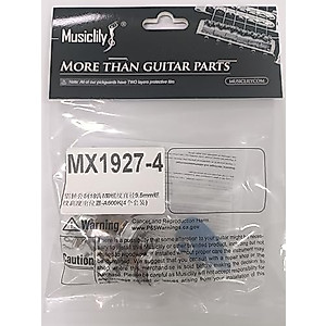 Musiclily Pro Brass Shaft Full Metric Size A500K Guitar Pots Audio Taper Potentiometers for Electric Guitar/Bass (Set of 4)