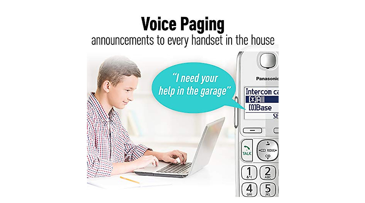 Panasonic Link2Cell Cordless Phone System with 4 Handsets & Bluetooth