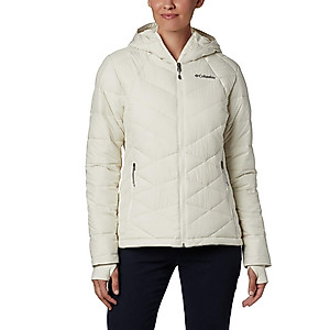 Columbia Women's Standard Heavenly Hooded Jacket, Chalk, Medium