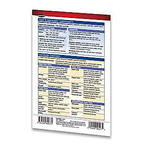 Pediatric Care Guide I - 4.5" x 6.75" Laminated Medical Pocket Quick Reference Guide by Permacharts