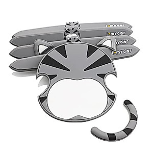 WLONG Cute Car Door Protector Sticker, Side Handle Cat Scratch Protector Auto Cover Guard with Self-Adhesive Film Automotive Exterior for Women Accessories Pack of 8P (Pet-cat)