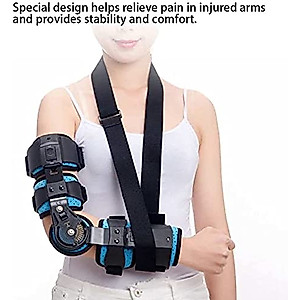 QIANMEI Fixed Elbow Brace Arm Fixation Joint Brace Suitable for Elbow Injury,Orthopedic Brace, Apply to Dislocation, Sprains, Strains Tears Quick Recovery (Size : Left)