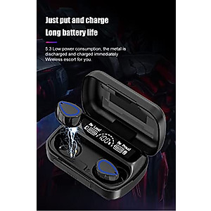 Wireless Earbuds, Bluetooth 5.2 Earbuds 140H Playtime Bluetooth Headphones HD Stereo Noise Cancelling Wireless Earphones in Ear with Mic, USB-C Charging Case, IP7 Waterproof Headset for Sports