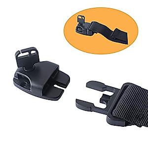 Hot Tub Cover Straps 10 Feet 𝐀𝐝𝐣𝐮𝐬𝐭𝐚𝐛𝐥𝐞 𝐋𝐞𝐧𝐠𝐭𝐡 𝟏𝟏𝟏"~𝟏𝟐𝟗" with Non-Slip Webbing Pad Hardware & Keys Adjustable Straps, 2PCS Hot Tub Spa Cover Secure Strap