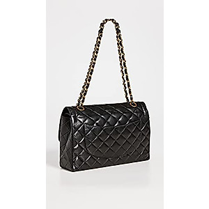 CHANEL Women's Pre-Loved Black Paris Shoulder Bag, Black, One Size