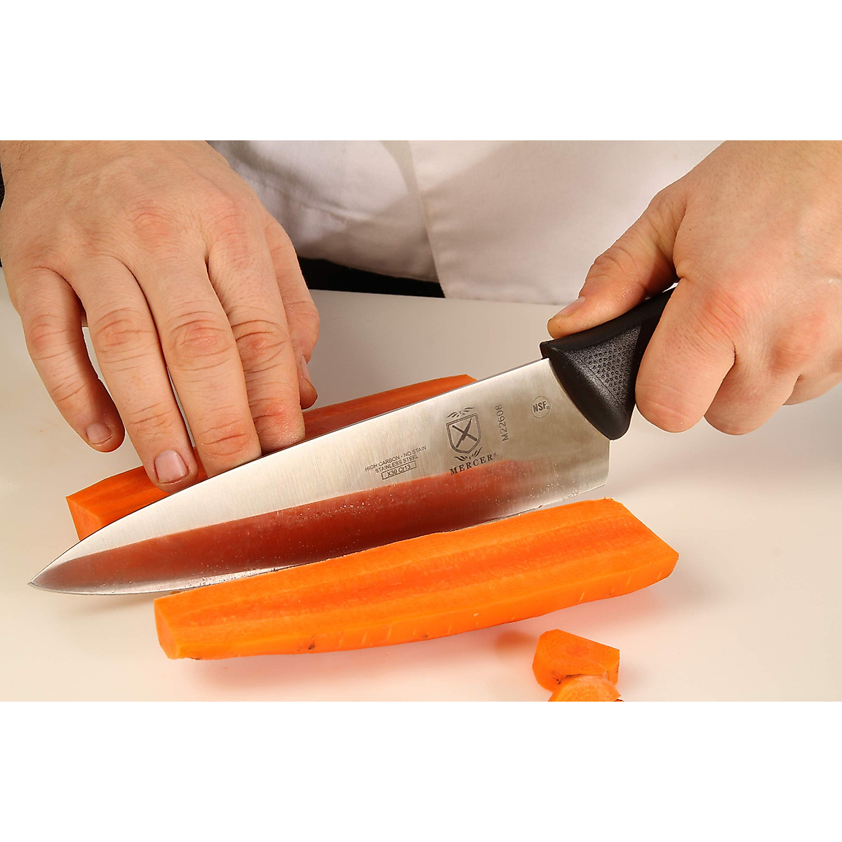 Mercer Culinary M22608 Millennia Black Handle, 8-Inch, Chef's Knife