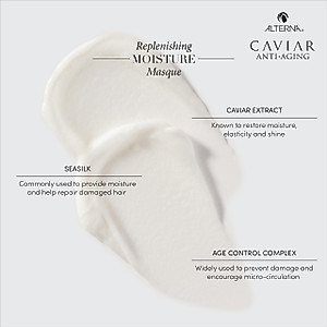 Alterna Caviar Anti-Aging Replenishing Moisture Masque, | Replenishes Dry, Coarse, Damaged Hair | Sulfate Free , 5.7 Ounce (Pack of 1)
