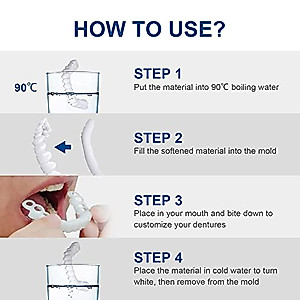CHJC 2022 New Snap-On Dentures, Veneers Snap in Teeth, Snap in Teeth for Men and Women, Fix Confident Smile