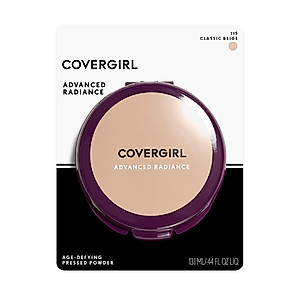 COVERGIRL Advanced Radiance Age-Defying Pressed Powder, Classic Beige 115, 0.39 oz (Packaging May Vary) Conditioning Powder Makeup