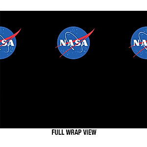 Nasa OFFICIAL Meatball Logo 24 oz Insulated Canteen Water Bottle, Leak Resistant, Vacuum Insulated Stainless Steel with Loop Cap, Black