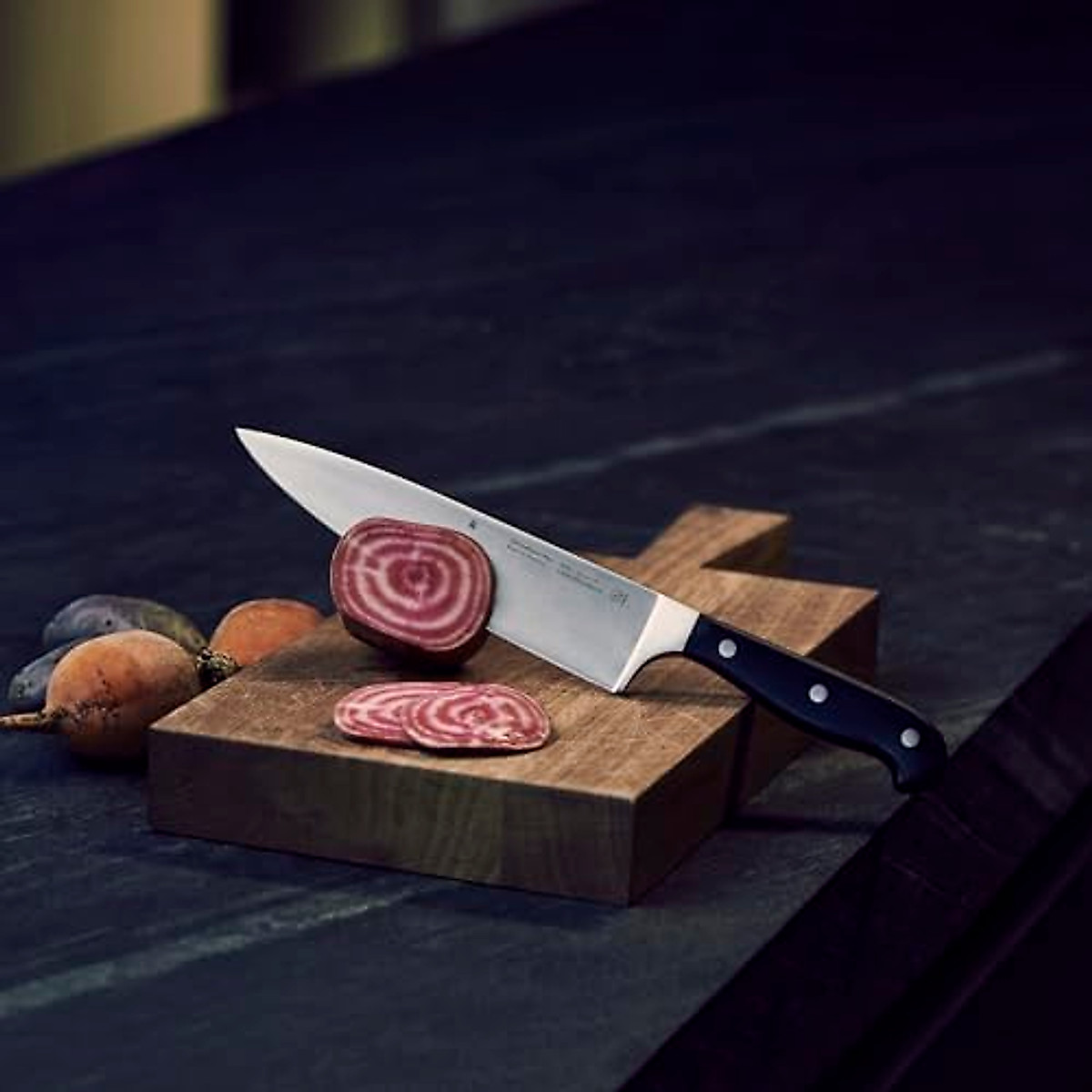 WMF Chef's Knife Spitzenklasse Plus Length 30 cm Blade Length 15 cm Performance Cut Made in Germany Forged Special Blade Steel Seamlessly Riveted Plastic Handle