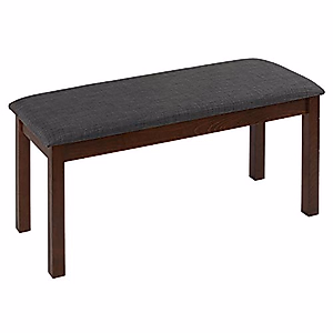 Cortesi Home Rosco Dining Bench, Grey