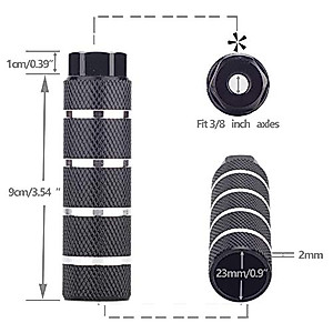 SMALL STAR Bike Pegs 2Pcs Aluminum Alloy Anti-Skid Lead Foot Bicycle Pegs 3/8 inch Axles