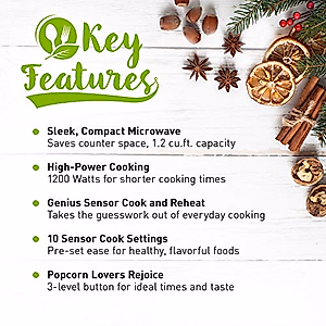 Panasonic NN-SN67K Microwave Oven, 1.2 cu.ft, Stainless Steel/Silver & Nordic Ware Deluxe Plate Cover, 10"