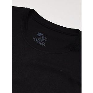 Hanes Ultimate mens Control Crew Neck - Multiple Packs Available undershirts, Black 3 Pack, Small US