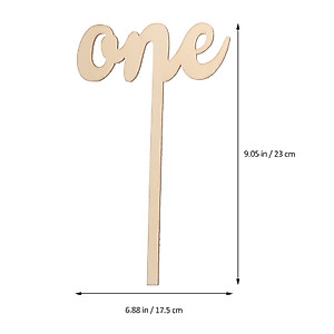 Tinksky 12pcs One-Twelve Wooden Table Numbers on Sticks for Wedding Party Decoration