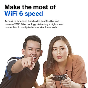 Linksys MX12600 Velop Intelligent Mesh WiFi 6 System: AX4200, Tri-Band Wireless Network for Full-Speed Home Coverage, 8,100 sq ft (White, 3-Pack)